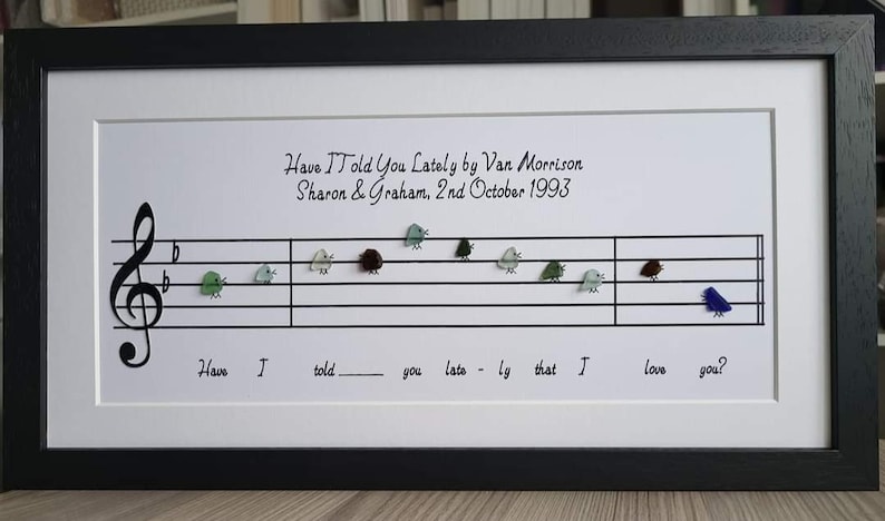 Sea Glass Singing Birds, Music Picture Frame, Musical Birds, Sea Glass ...
