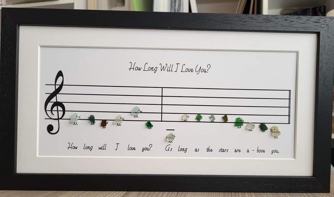 Sea Glass Singing Birds, Music Picture Frame, Musical Birds, Sea Glass ...