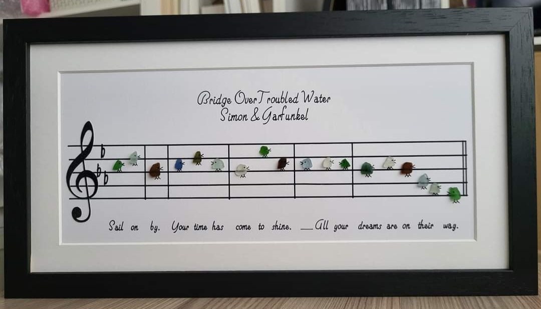 Sea Glass Singing Birds, Music Picture Frame, Musical Birds, Sea Glass ...