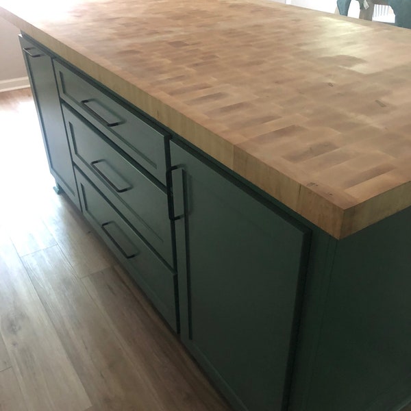 BUTCHER BLOCK TABLE - Etsy