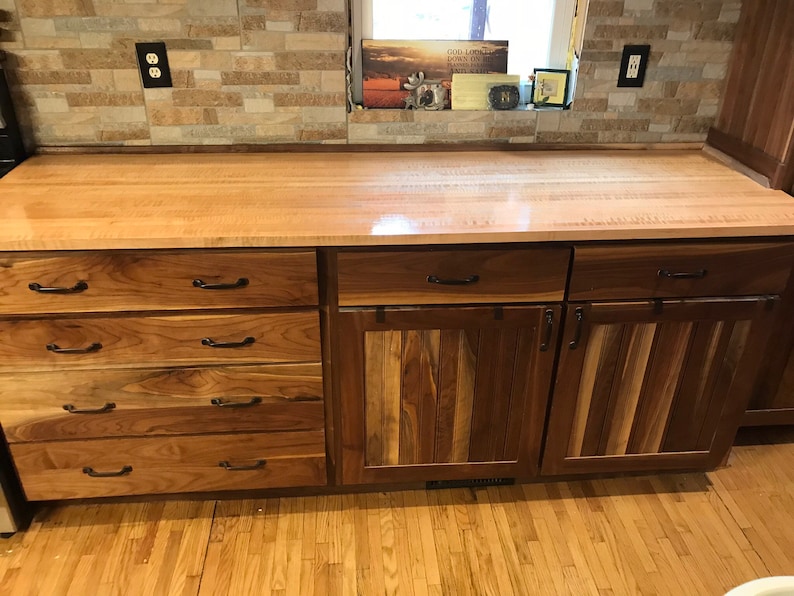 Custom Butcher Block Wood Countertops - Etsy