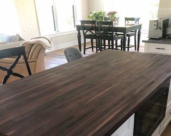 Kitchen Countertops Custom Made Butcher Block Wood - Etsy