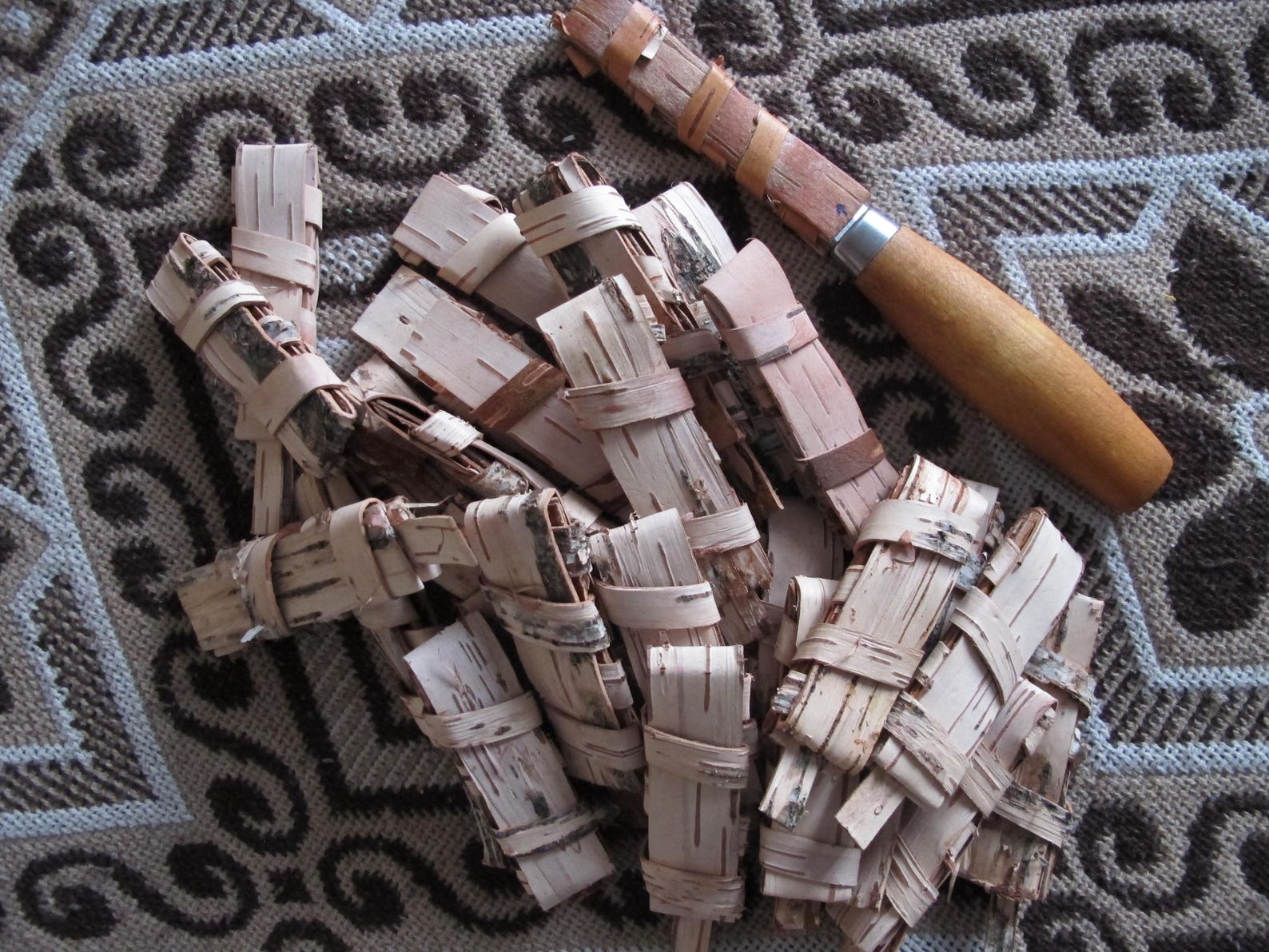 Birch Sheath, Hand Carved and Handmade, Reclaimed Wood, Carving Knife ...