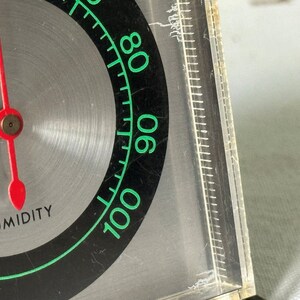 Vintage Weather Station : Springfield Temperature, Humidity Gauge Desk ...