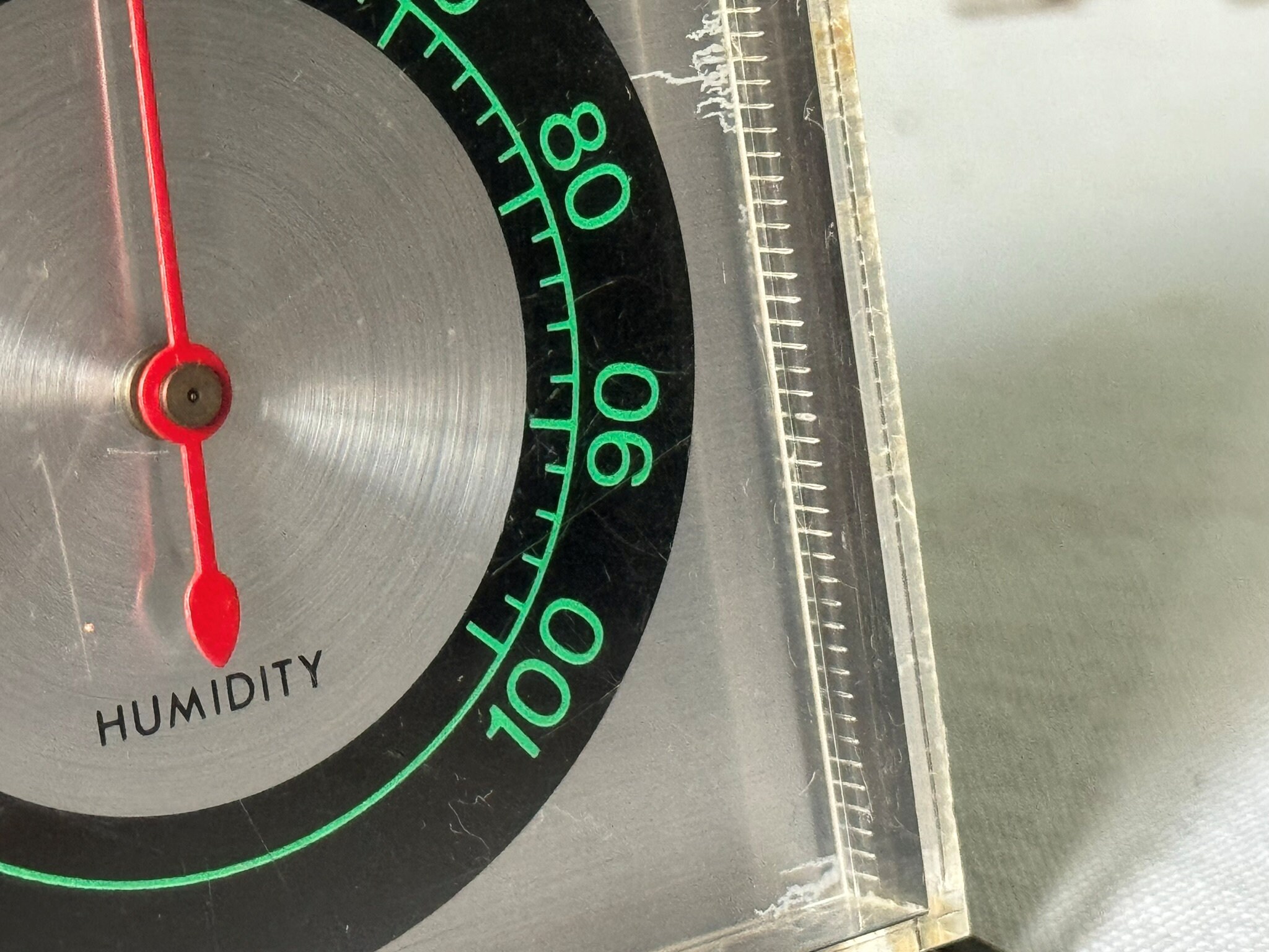 Vintage Weather Station : Springfield Temperature, Humidity Gauge Desk ...
