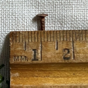 Vintage Nails : Small Solid Copper Brads Tacks 2 Cm Long Sharp Point ...