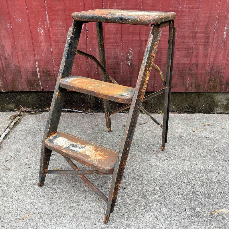 Antique Wood Ladder - Etsy