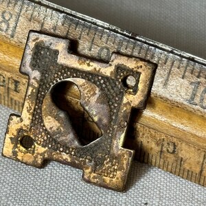 Vintage Keyhole : Brass Key Hole Escutcheon Square Gothic Diamond ...