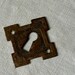 Vintage Keyhole : Brass Key Hole Escutcheon Square Gothic Diamond ...
