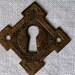 Vintage Keyhole : Brass Key Hole Escutcheon Square Gothic Diamond ...