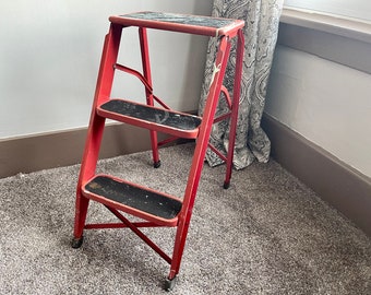 Vintage Ladder: Small Mini Compact Three Step Two-sided A | Etsy