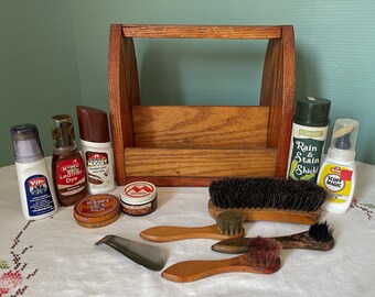 Wooden Shoe Shine Box - Etsy