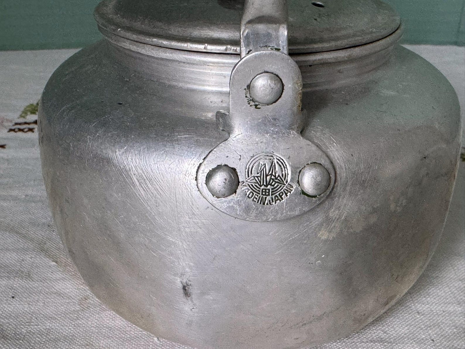 Vintage Tea Pot : Aluminum 2 Cup Water Kettle Grease Melter Canister ...