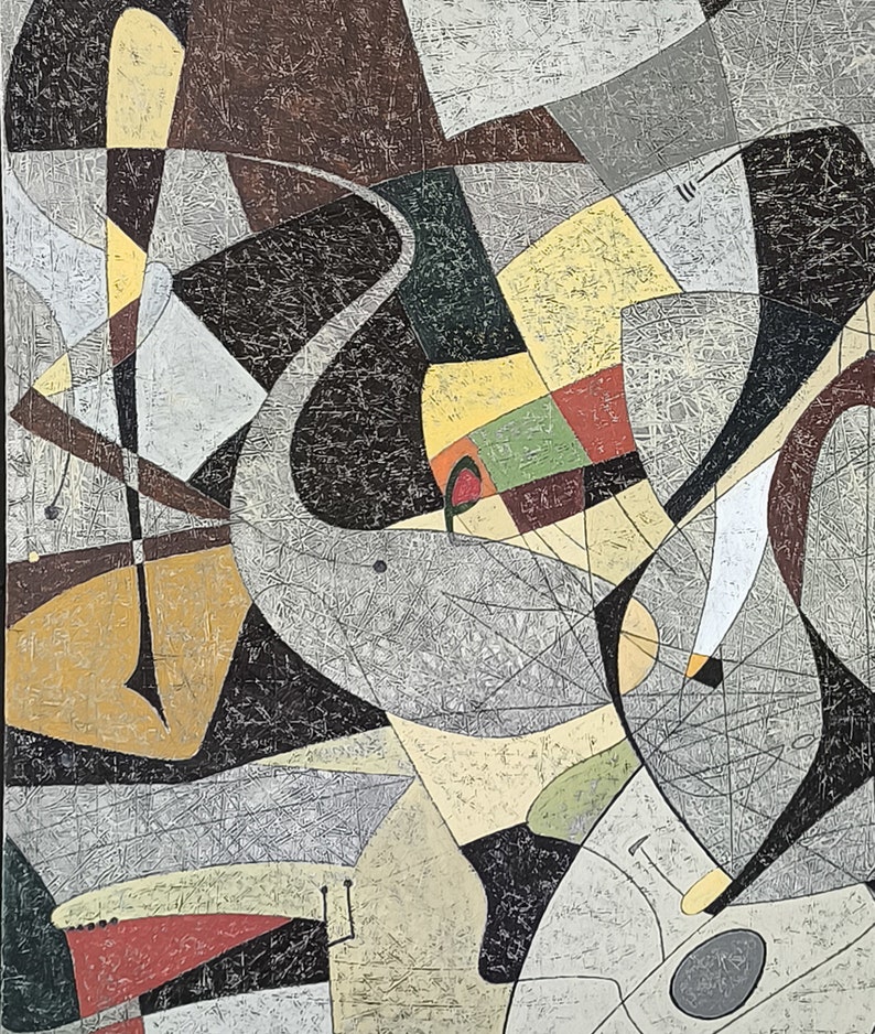 Tangled Reflections (60x70cm/23.6x27.6in Oil/canvas, Ready to Hang ...