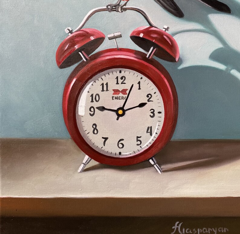 Still Life With Bird and Clock - Etsy