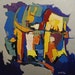 Fragments of Colors (31.5x31.5in Oil/canvas Ready to Hang) Abstract ...