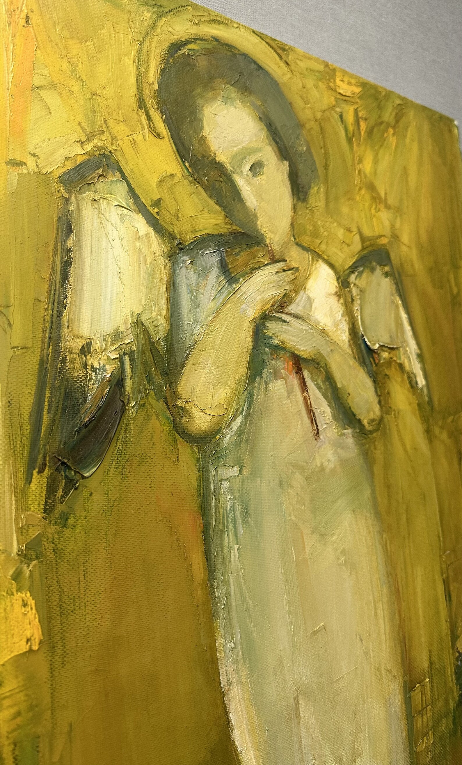 Heavenly Messenger (16.5x22.8in Oil/canvas, Ready to Hang) Serene ...