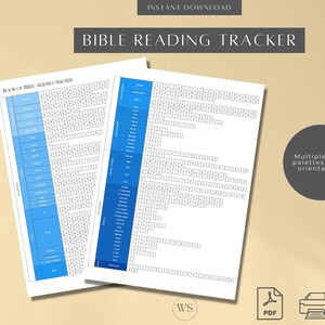 Bible Reading Log Books of the Bible Printable Reading Tracker Bible ...
