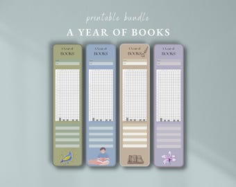 A Year of Books | Bookmark | Reading Tracker | Reading Log | Book Log ...