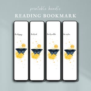 Reading Bookmark Reading Lover Printable Bookmark - Etsy