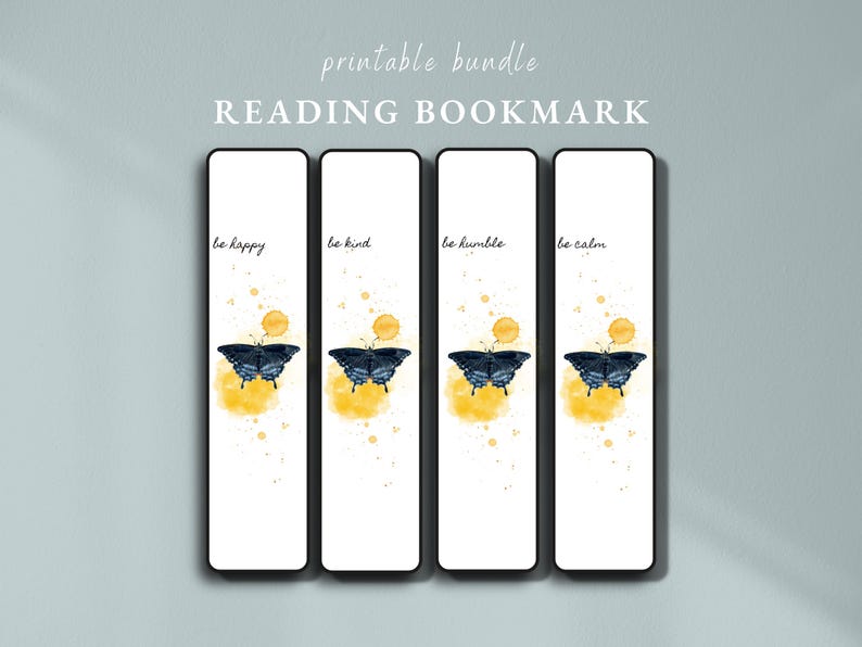 Reading Bookmark Reading Lover Printable Bookmark - Etsy