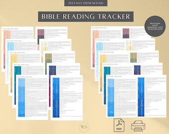 Books of the Bible Printable Reading Tracker Color as You Read Bible ...