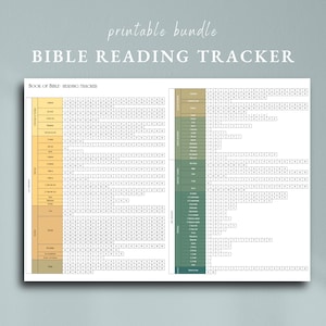 Bible Reading Log | Books of the Bible | Printable Reading Tracker ...