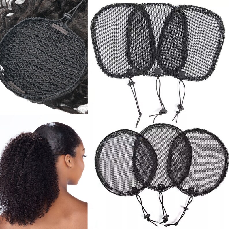 Drawstring Ponytail Net Hair Net For Making Ponytail | Etsy
