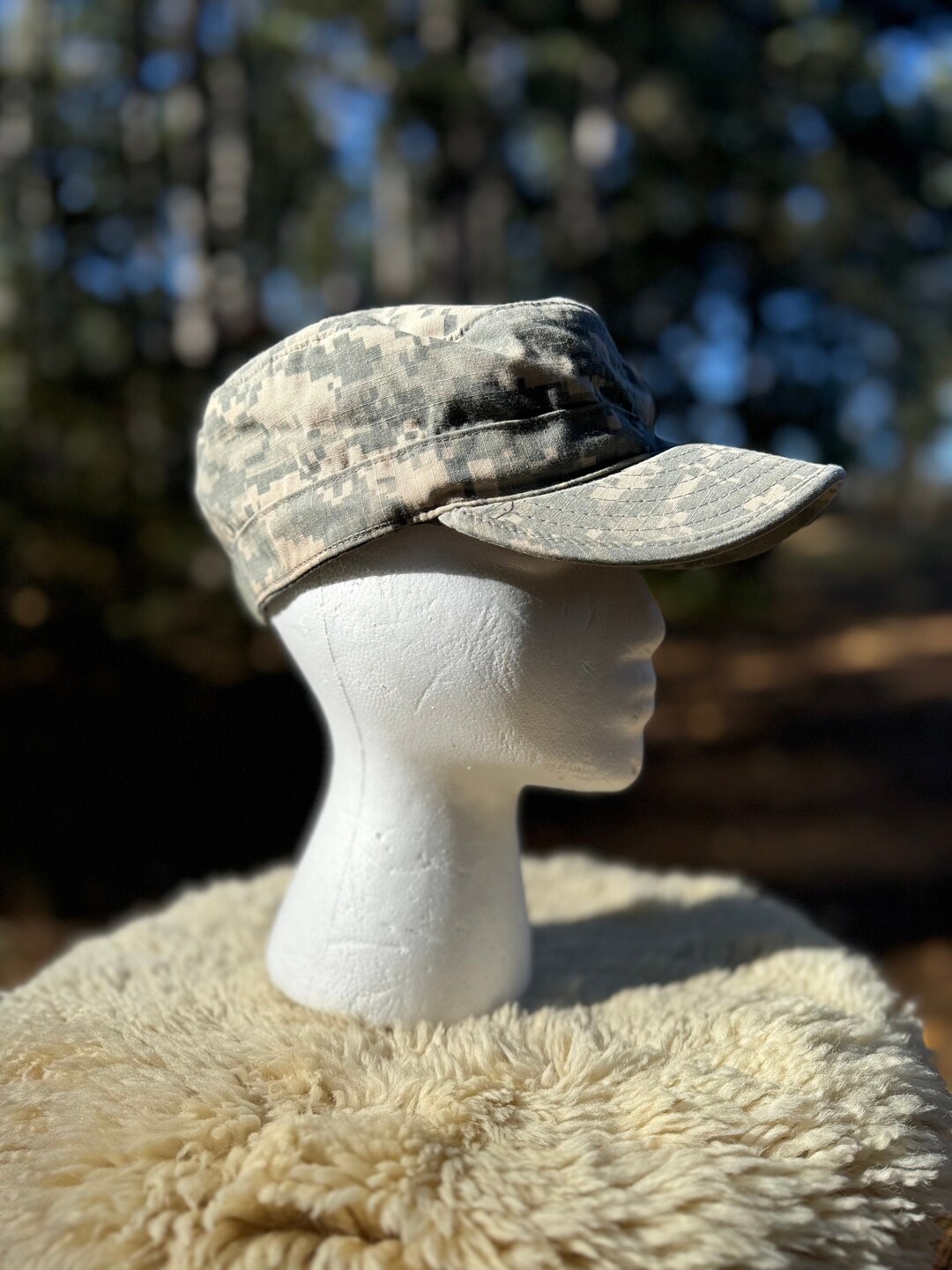 Vtg US Army Issued Patrol Cap ACU Digital Camoflauge, Ripstop, Size 7 1 ...