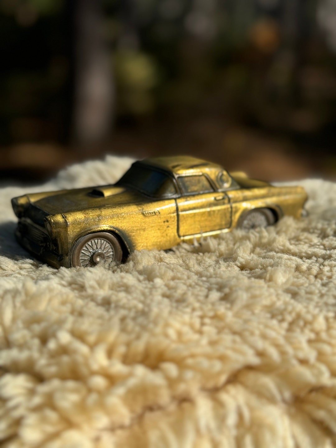 1974 Brass T-bird Coin Bank, Piggy Bank, Banthrico INC, Chicago, USA - Etsy