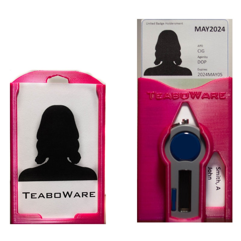 Dual Rsa Token and Badge Holder - Etsy