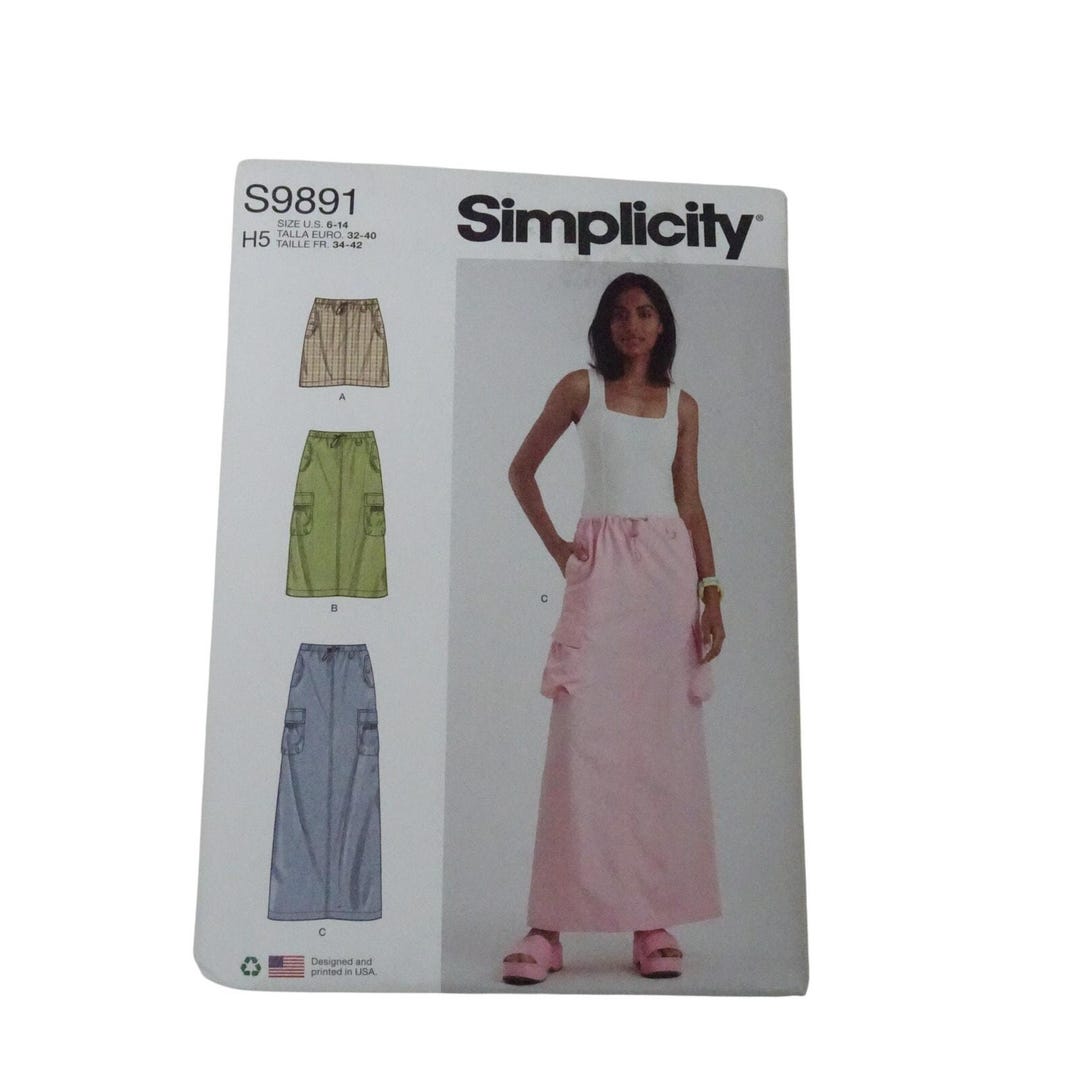 Simplicity S9891 Skirt Pattern - 3 Lengths - Size 6-14 - NEW - Etsy