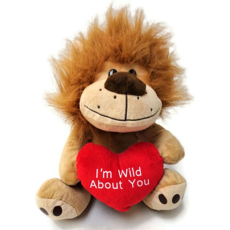 Stuffed Lion Heart - Etsy