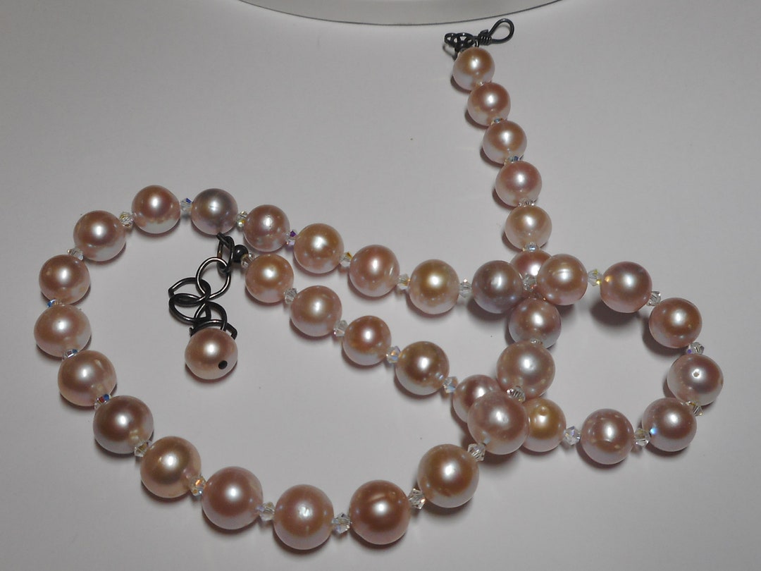 Freshwater Cultured Pearl Necklace Pretty - Etsy