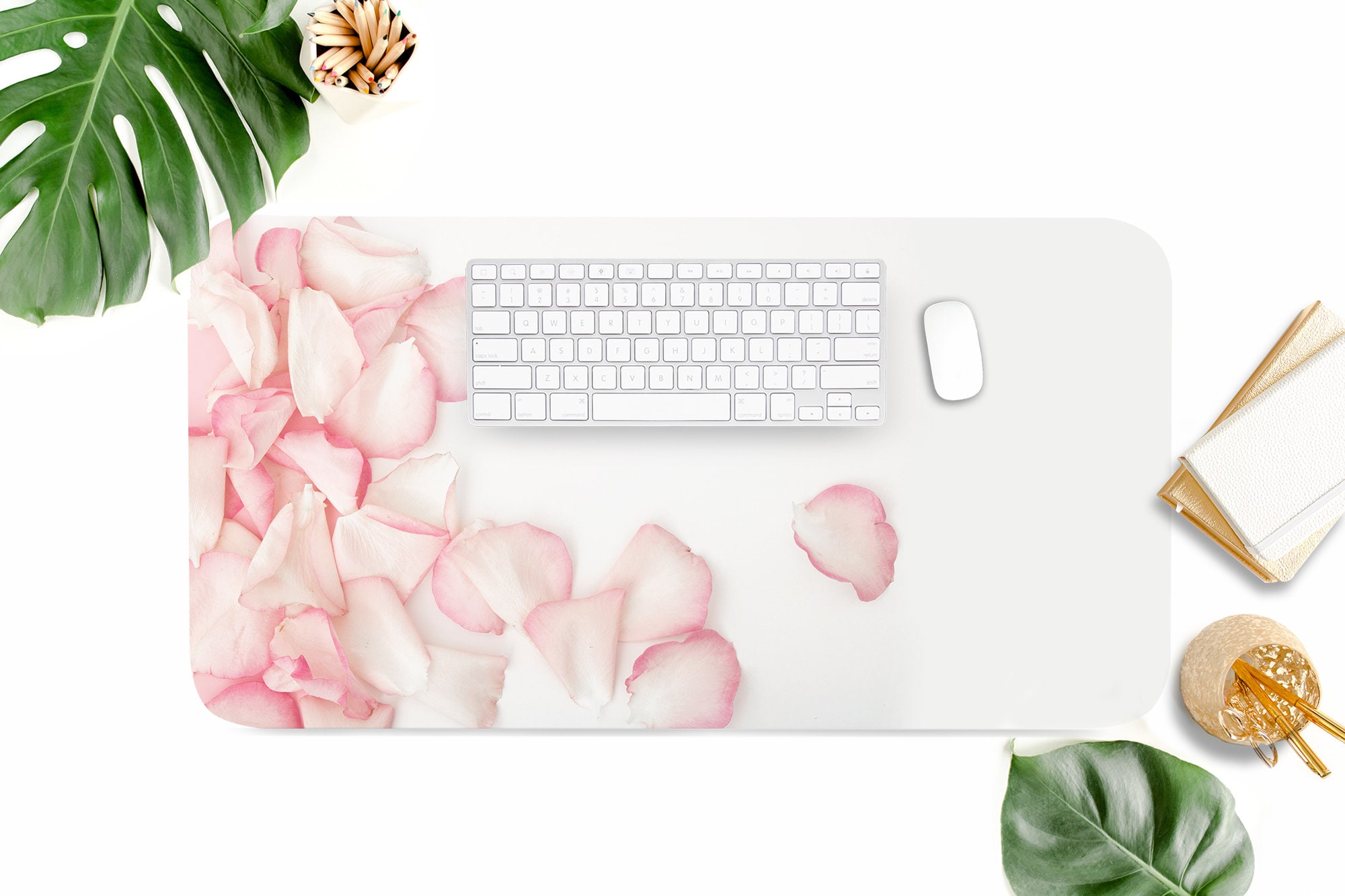 Flower Petals Print Desk Mat Aesthetic Desk Accessory Cute | Etsy