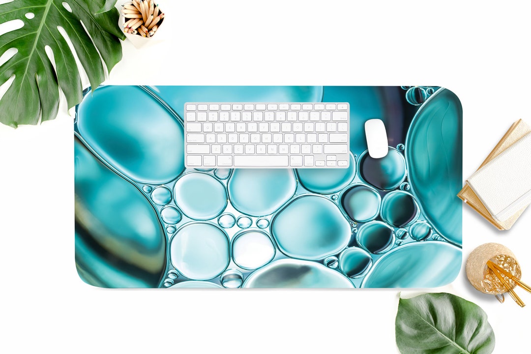 Oil and Water Desk Mat, Abstract Desk Accessory, Cute Workspace, Trendy ...