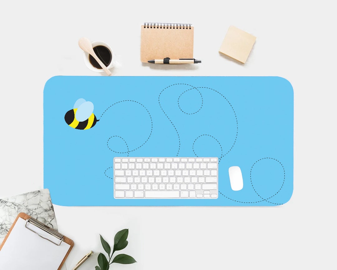 Silly Bee Desk Mat, Desk Accessory, Cute Workspace, Trendy Workspace ...