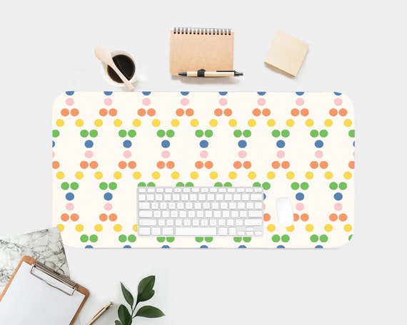 Diamond Dots Desk Mat Aesthetic Desk Accessory Cute - Etsy