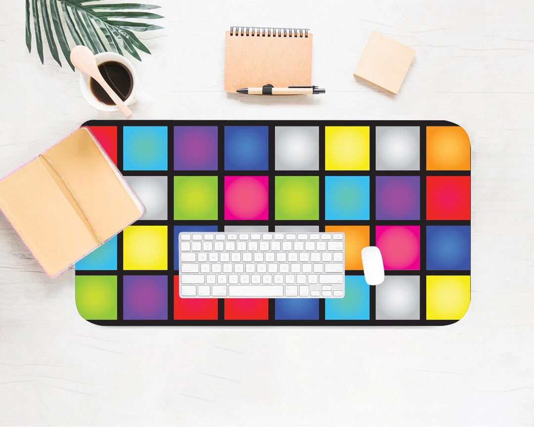 Dance Floor Print Desk Mat, Aesthetic Desk Accessory, Cool Workspace ...