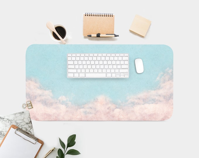 Sky Painting Desk Mat, Cute Desk Accessory, Cute Workspace, Trendy ...