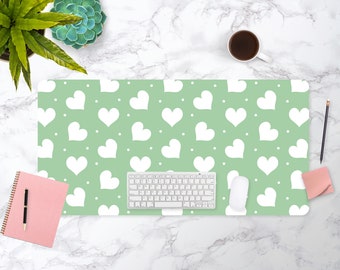 Multi Dot Desk Mat, Specks Dots Print Desk Pad, Aesthetic Desk ...