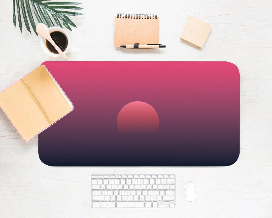 Sunset Gradient Desk Mat: Trendy Workspace Accessory - Etsy