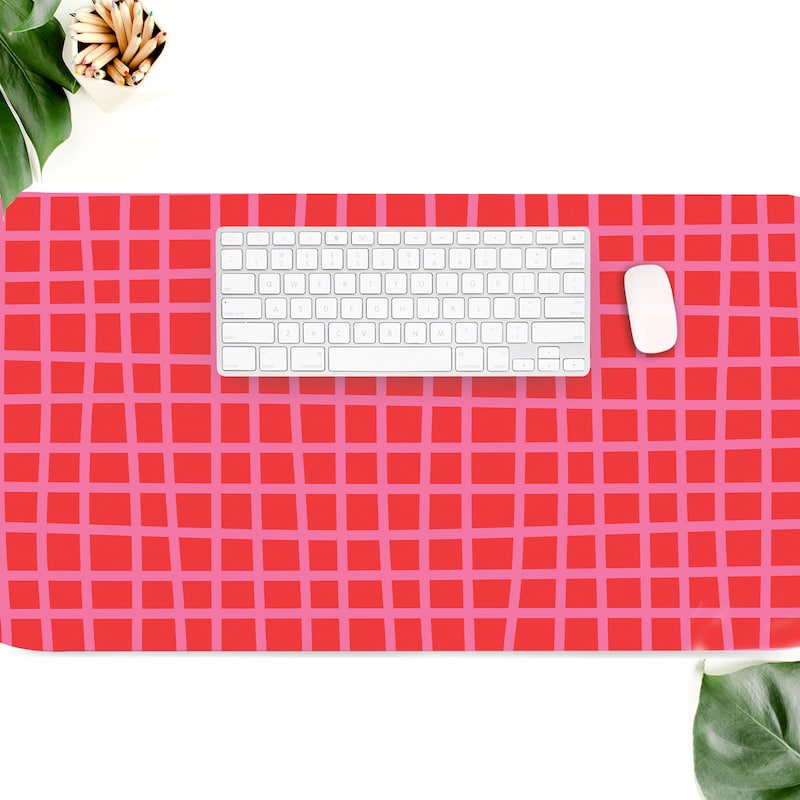 Red Grid - Etsy