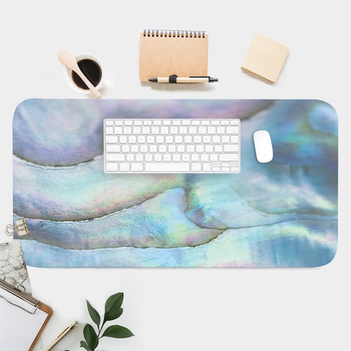 Ocean Print Desk Mat Beachy Desk Accessory Cute Workspace - Etsy