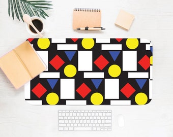 Multi Dot Desk Mat, Specks Dots Print Desk Pad, Aesthetic Desk ...
