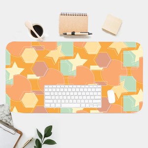 Shapes Party Desk Mat, Aesthetic Trendy Workspace, Boho Chic - Etsy