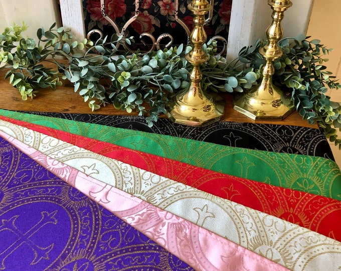 Altar Cloths SET of 6 Liturgical Catholic Christian Home 29.5 X 12 ...