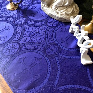 Home Altar Catholic Christian Lent Advent Purple 2 Sizes Prayer Table ...
