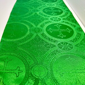 Altar Cloth Catholic Christian Home Green 2 Sizes Liturgical Runner ...