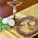 Home Altar Catholic Liturgical Runner Gold White Metallic Gold 2 Sizes ...